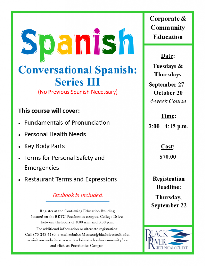 Conversational Spanish: Series III - Corning, Arkansas